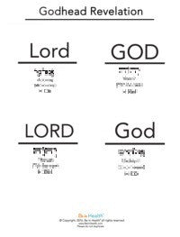 LORD God Revelation Chart – Be in Health® Resource Center
